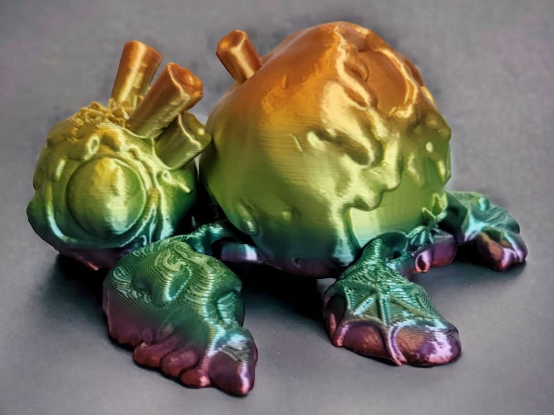 Articulated Poison Apple Turtle - Perfect for Halloween - 3D Printed ...