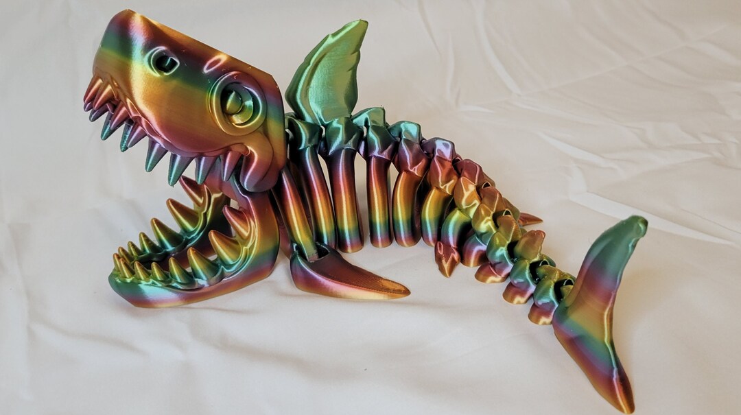 Articulated/flexible Skeleton Shark Toy, Flexi Factory Authorized ...