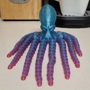 Articulated/flexible Octopus Fidget Toy, 8 Arms 3D Exclusive Design ...