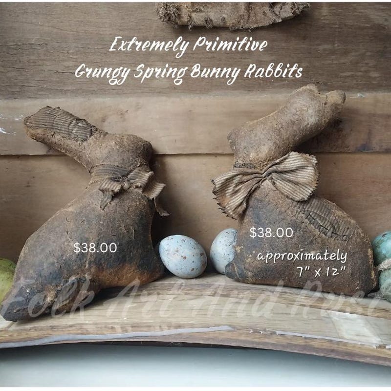 Primitive Bunny - Etsy