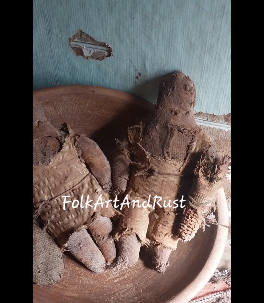 Primitive Pattern easter GINGERBREAD Man & Girl in Dress With Egg ...