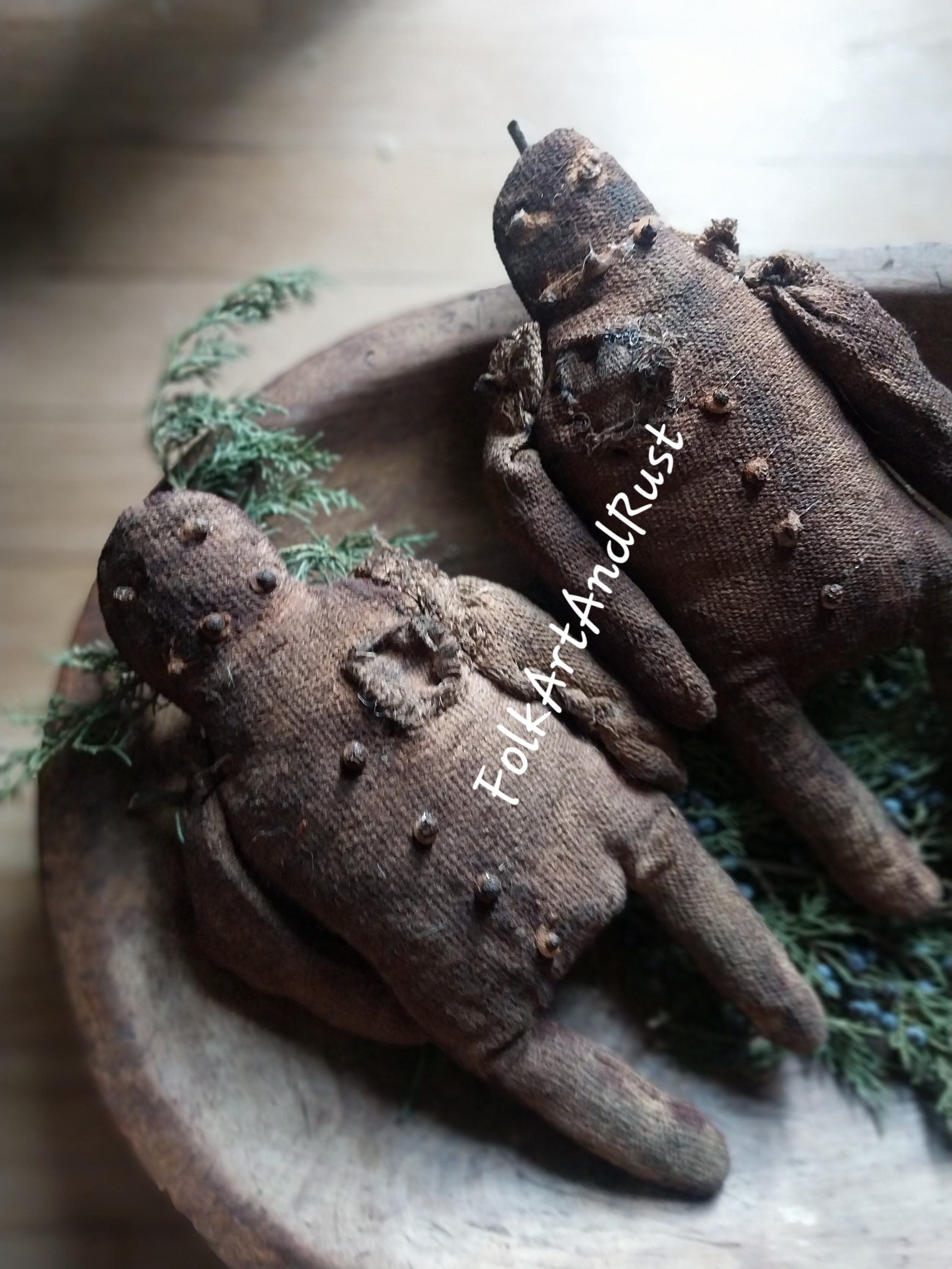 Primitive Grungy GINGERBREAD Man Doll Pattern Instant Download Grungy ...