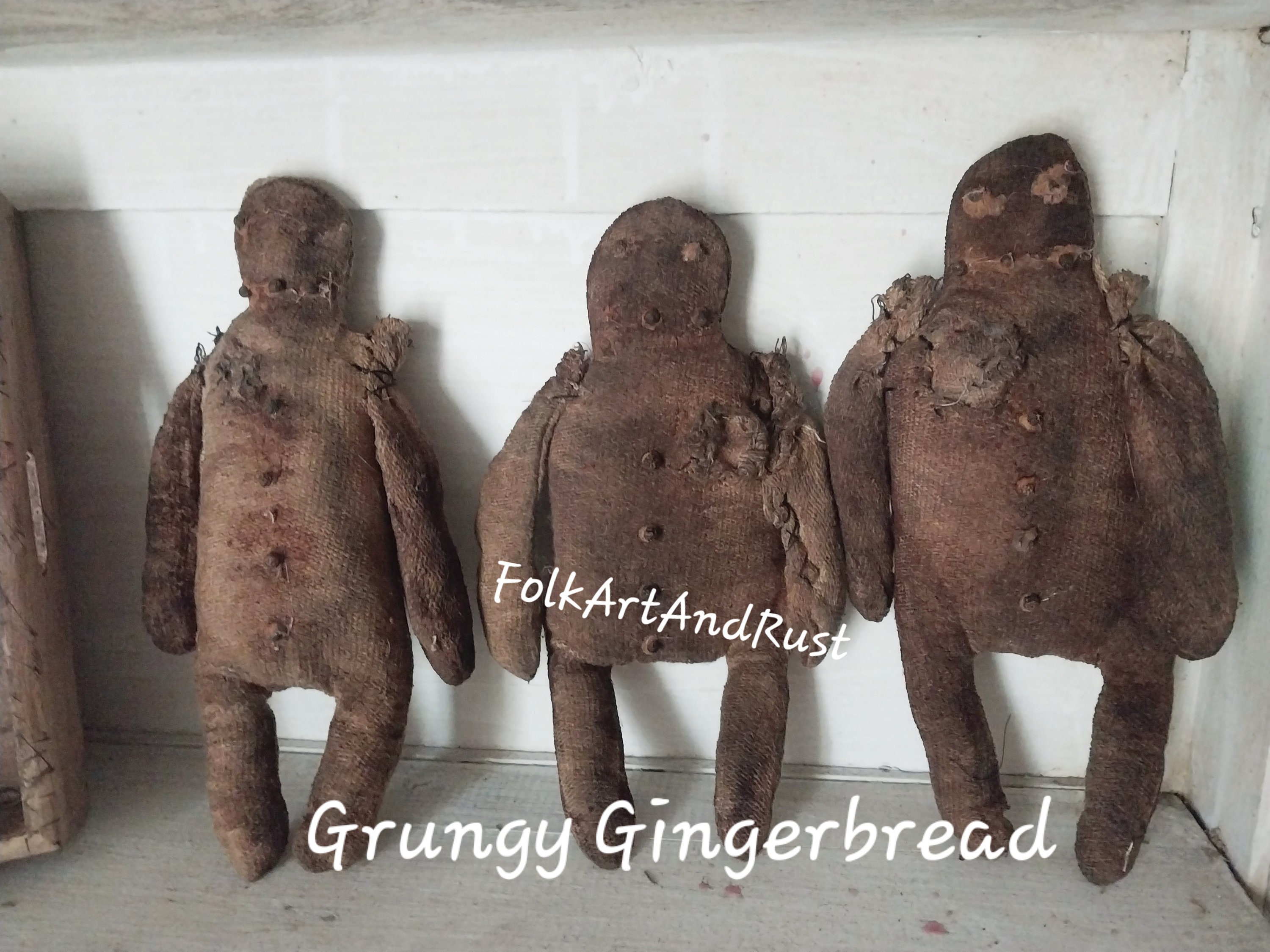 Primitive Grungy GINGERBREAD Man Doll Pattern Instant Download Grungy ...