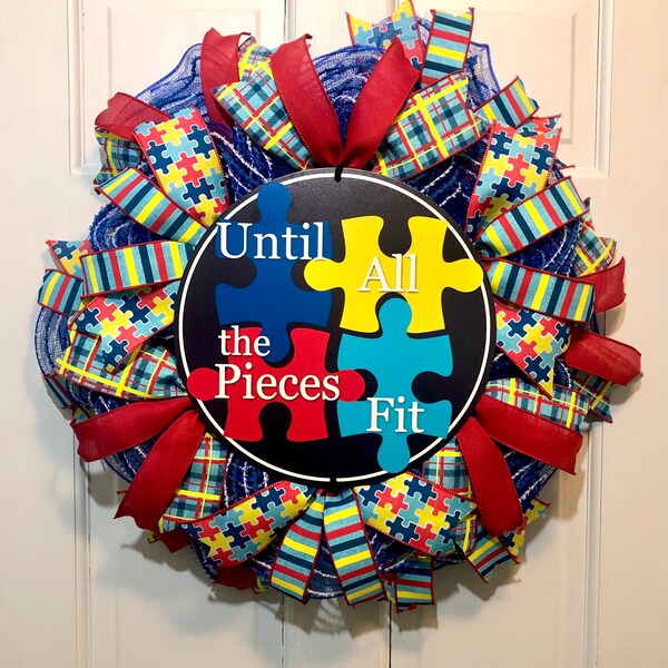 Autism Wreath - Etsy