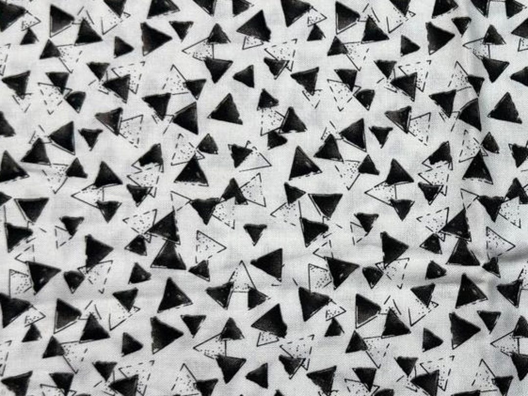 Vintage Fabri-quilt Cotton Fabric by Virginia Robertson - Black and ...