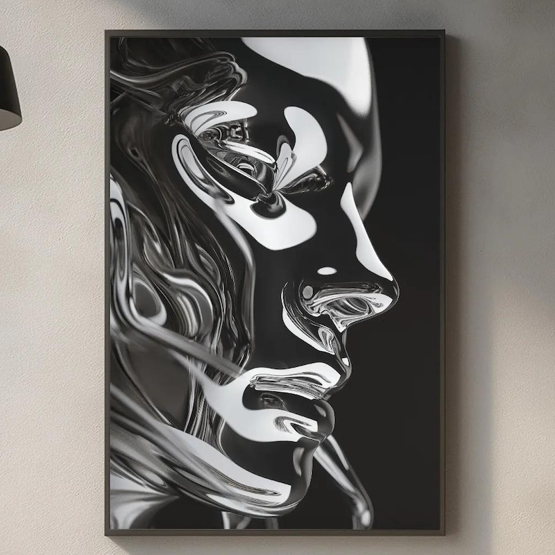 Chrome Wall Sculptures - Etsy
