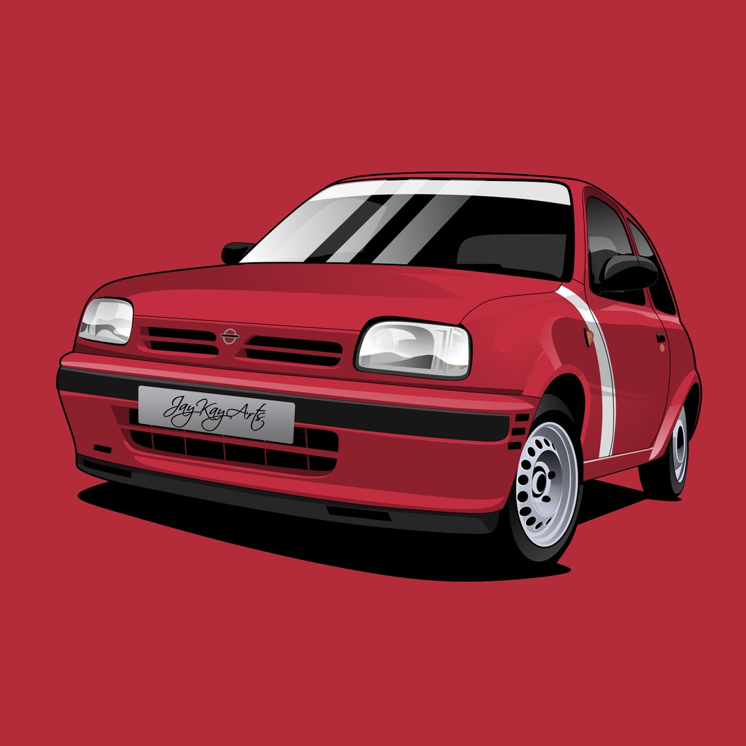 Custom Car Portrait Car Illustration Vector Art Custom - Etsy