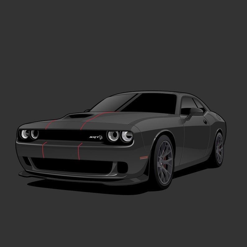 Custom Car Portrait Car Illustration Vector Art Custom | Etsy
