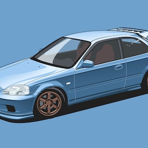 Custom Car Portrait Car Illustration Vector Art Custom | Etsy