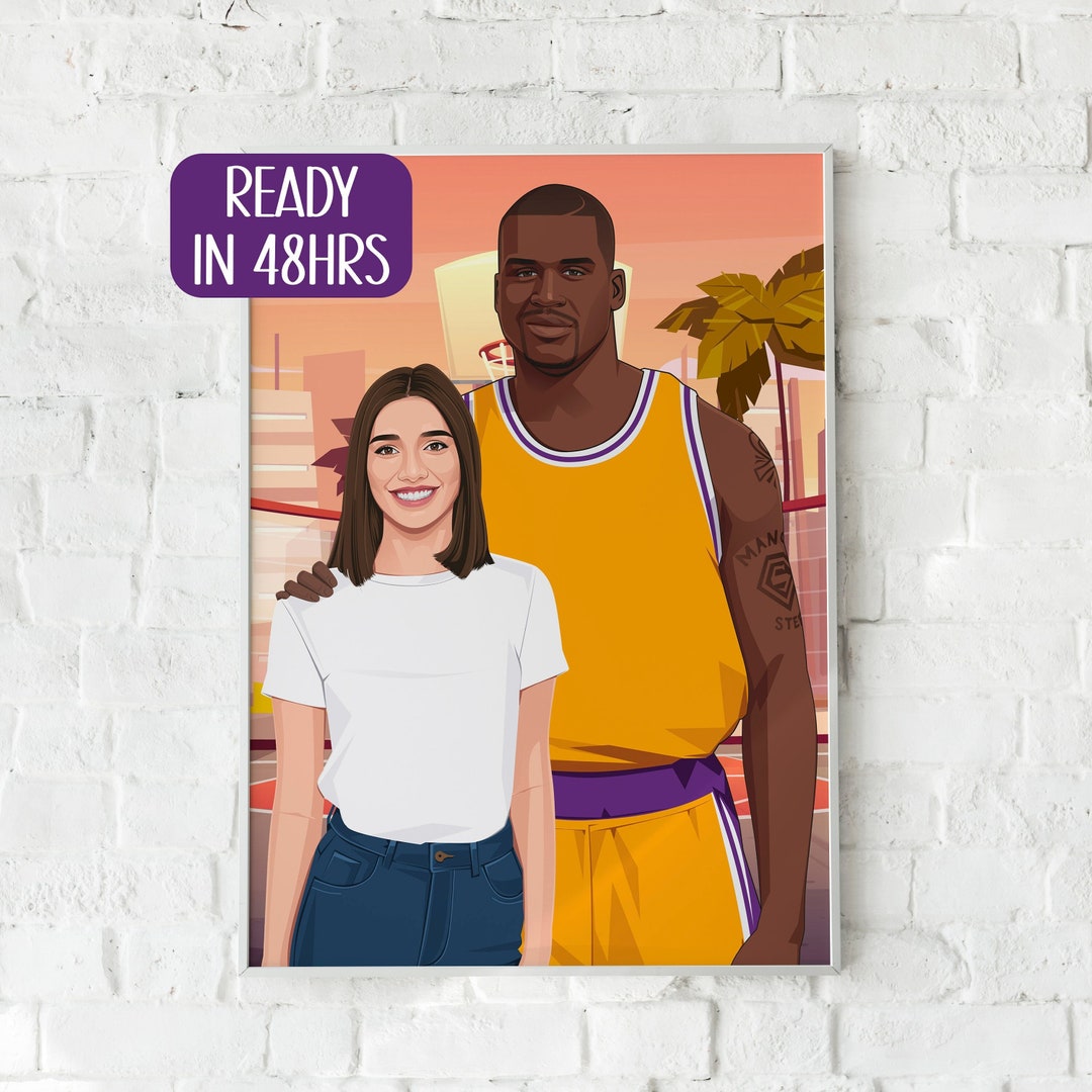 Basketball Player Illustration, Digital Drawing of Your Favourite Basketball Player ...