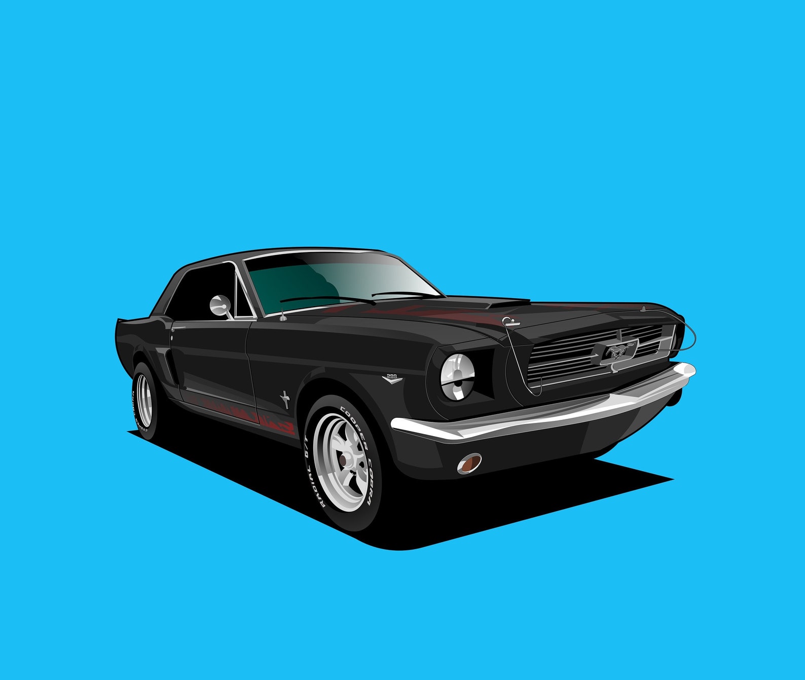 Custom Car Portrait Car Illustration Vector Art Custom | Etsy