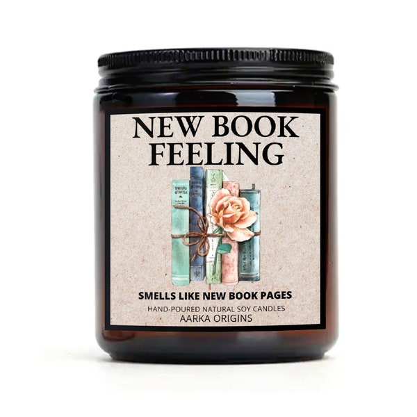 Book Scented Candle - Etsy