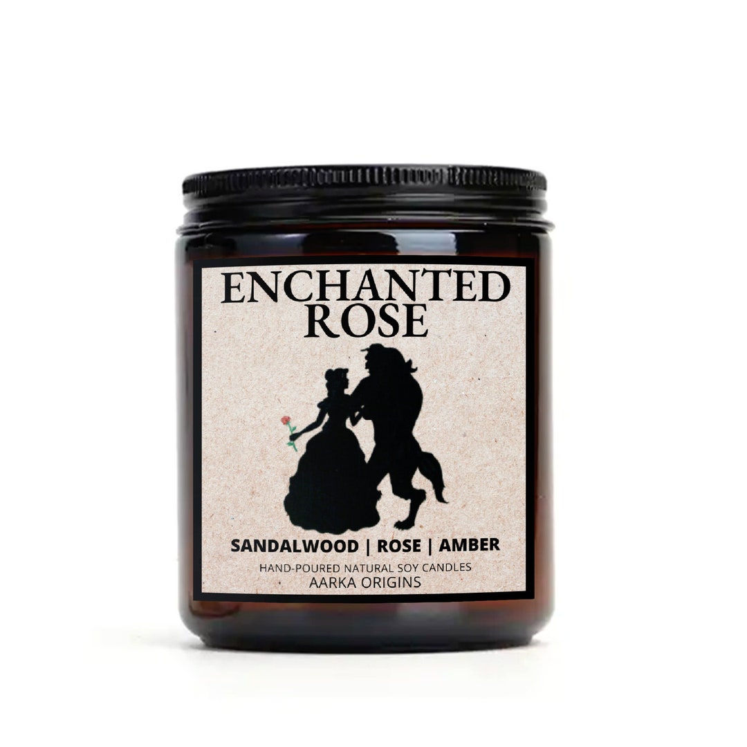 Enchanted Rose Handmade Soy Candle, Fantasy Inspired, Fairy Tale Decor ...