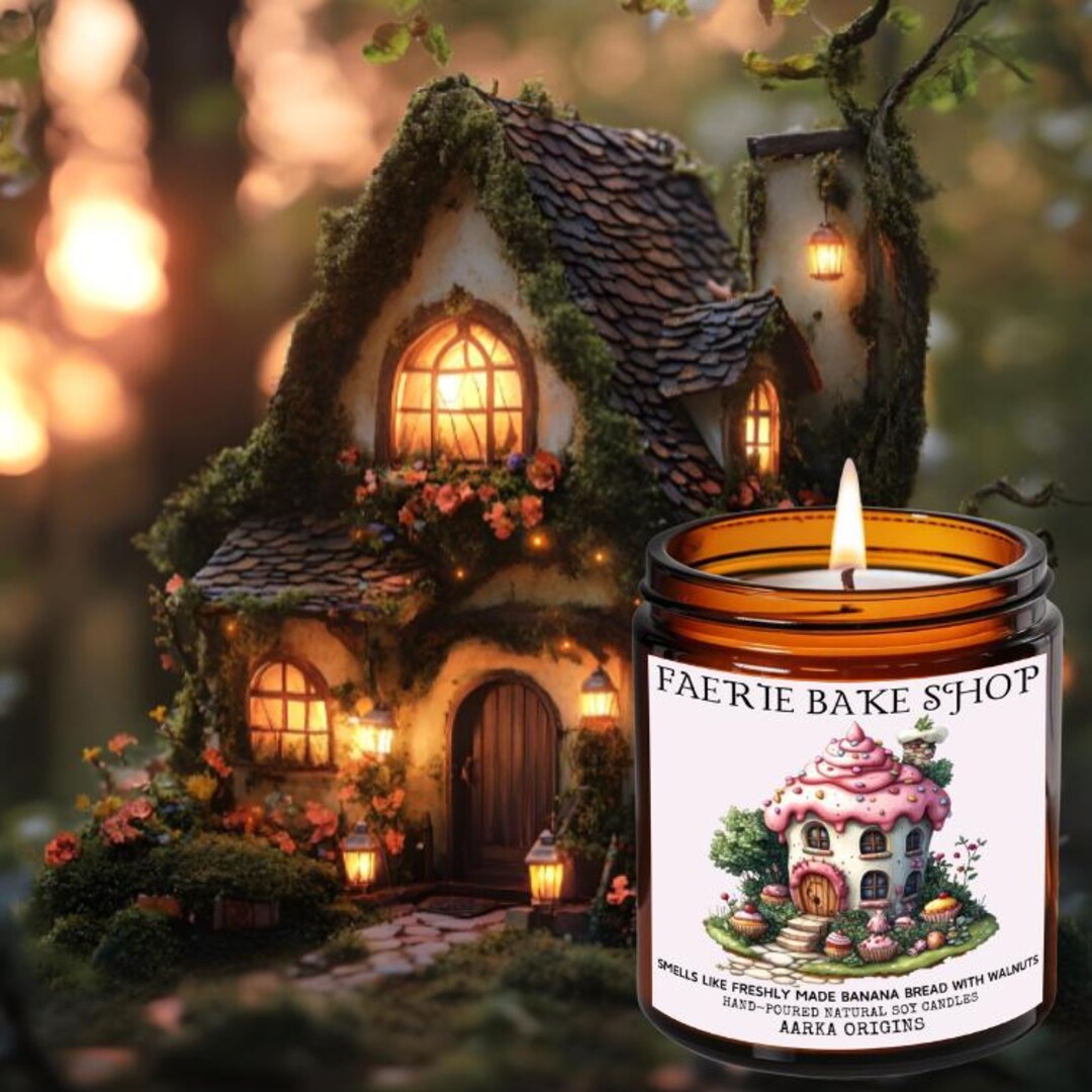 Faerie Bake Shop Soy Candle, Fairy Tales and Fantasy, Banana Nut Bread ...