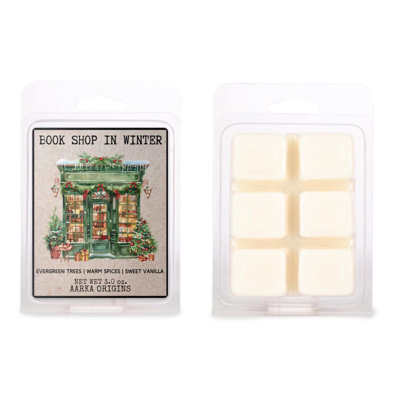Book Shop in Winter Soy Candle, Literary Candle, Christmas Gift ...