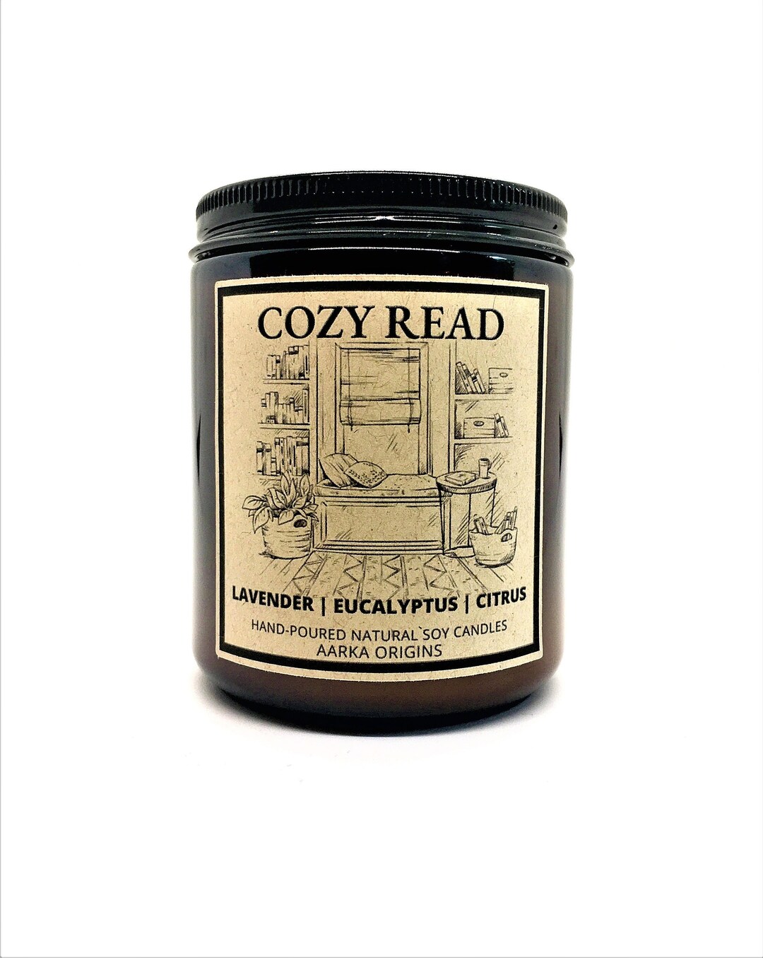 Cozy Reads Soy Candle Book Lover Candle Literary Candle - Etsy