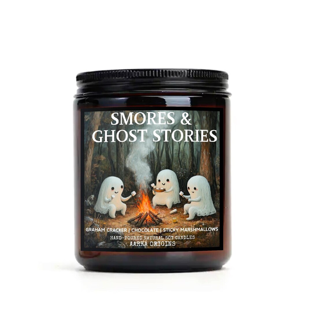 Smores and Ghost Stories Soy Candle,spooky Candle, Halloween Candle ...