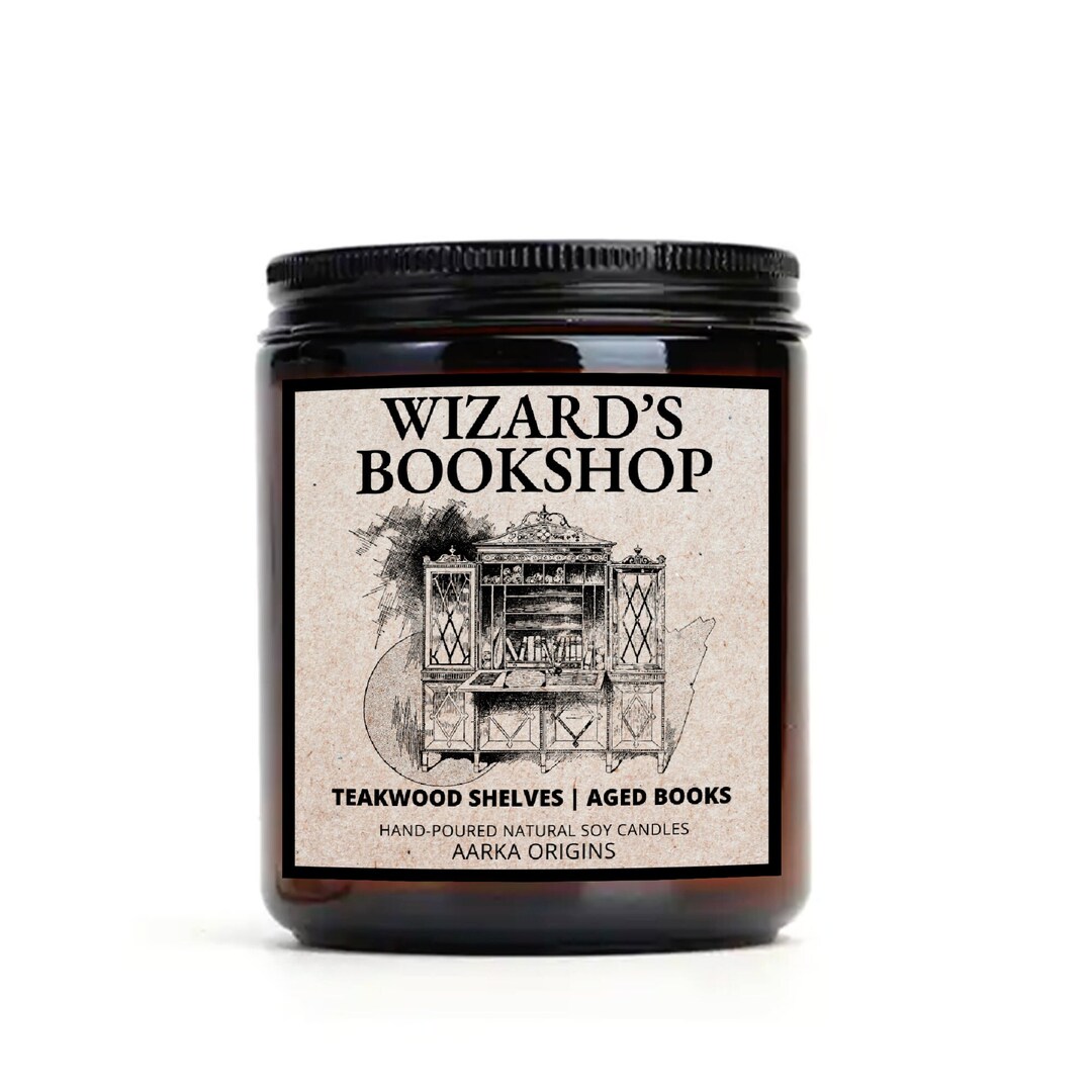 Wizard's Bookshop Soy Candle, Bookish Candle, Gift for Readers ...