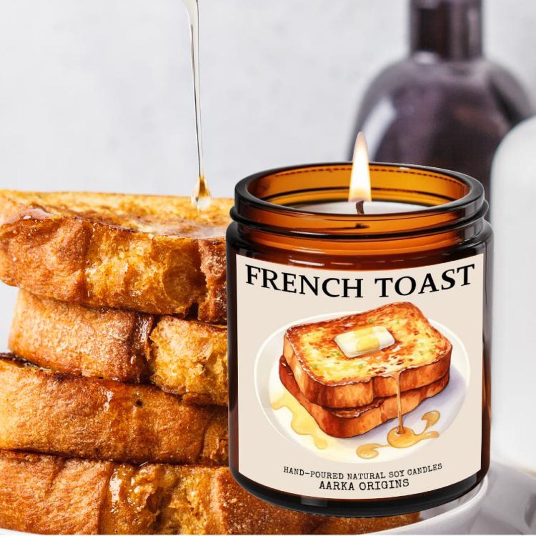 French Toast Scented Soy Candle, Foodie Gift, Bakery Scent, Dessert ...