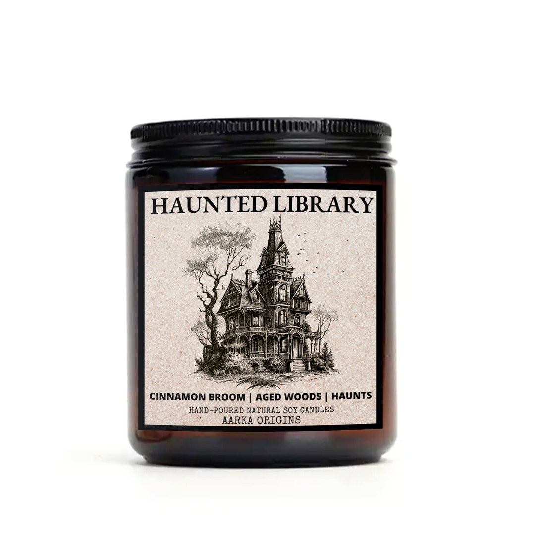 Haunted Library Soy Candle,spooky Candle, Halloween Candle, Halloween ...