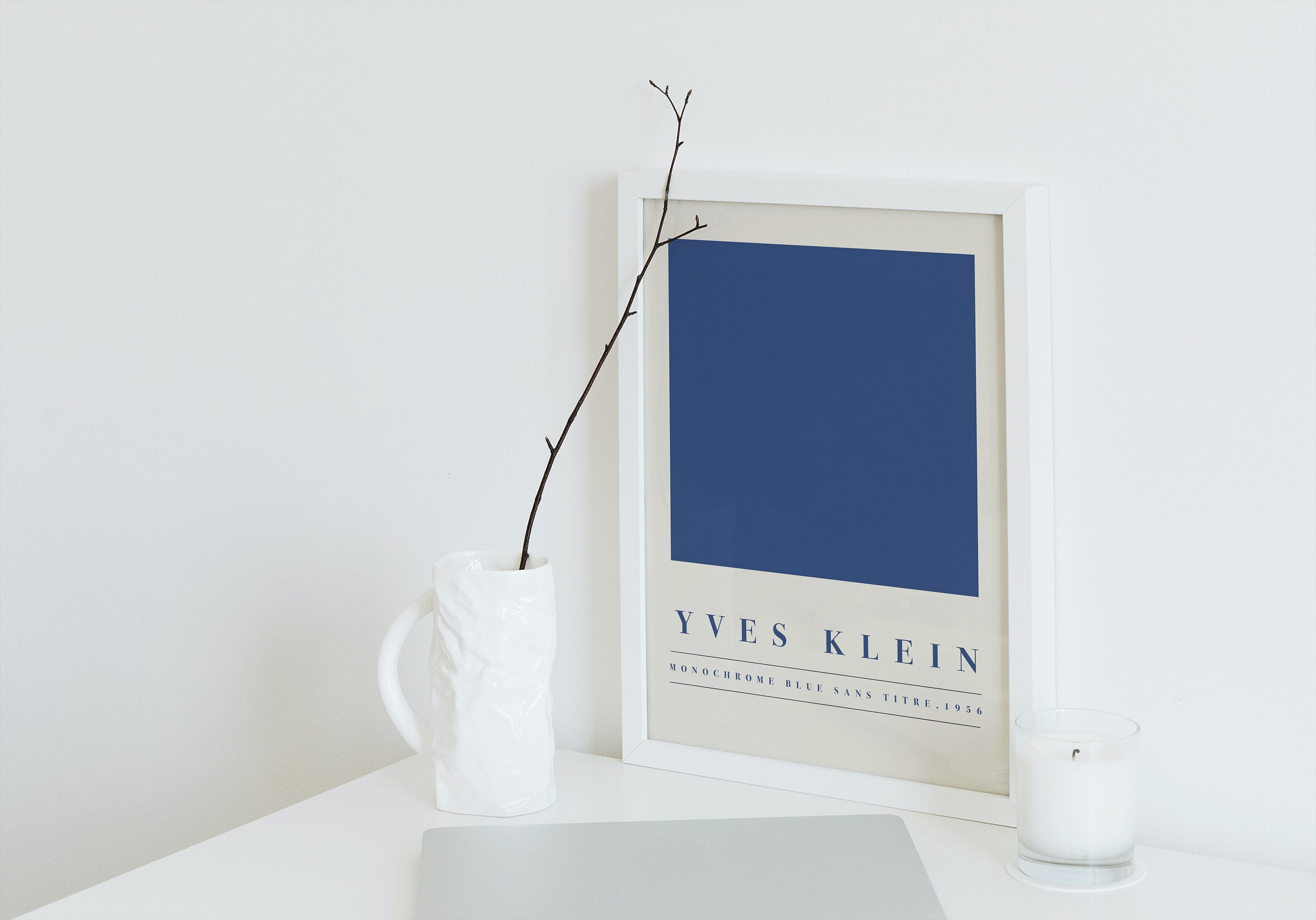 Exhibition Poster Yves Klein Blue Poster Danish Pastel Room - Etsy