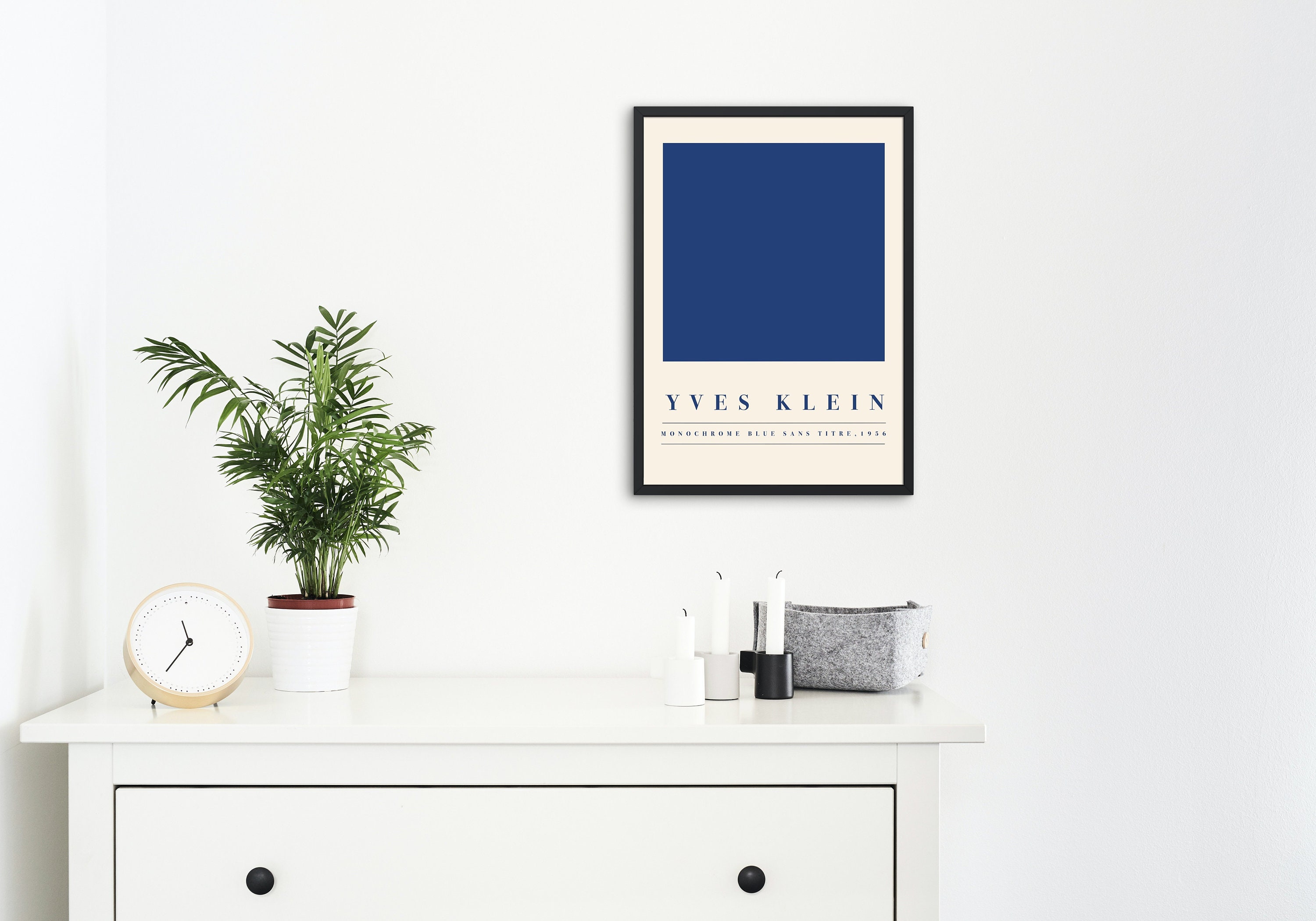 Exhibition Poster Yves Klein Blue Poster Danish Pastel Room - Etsy