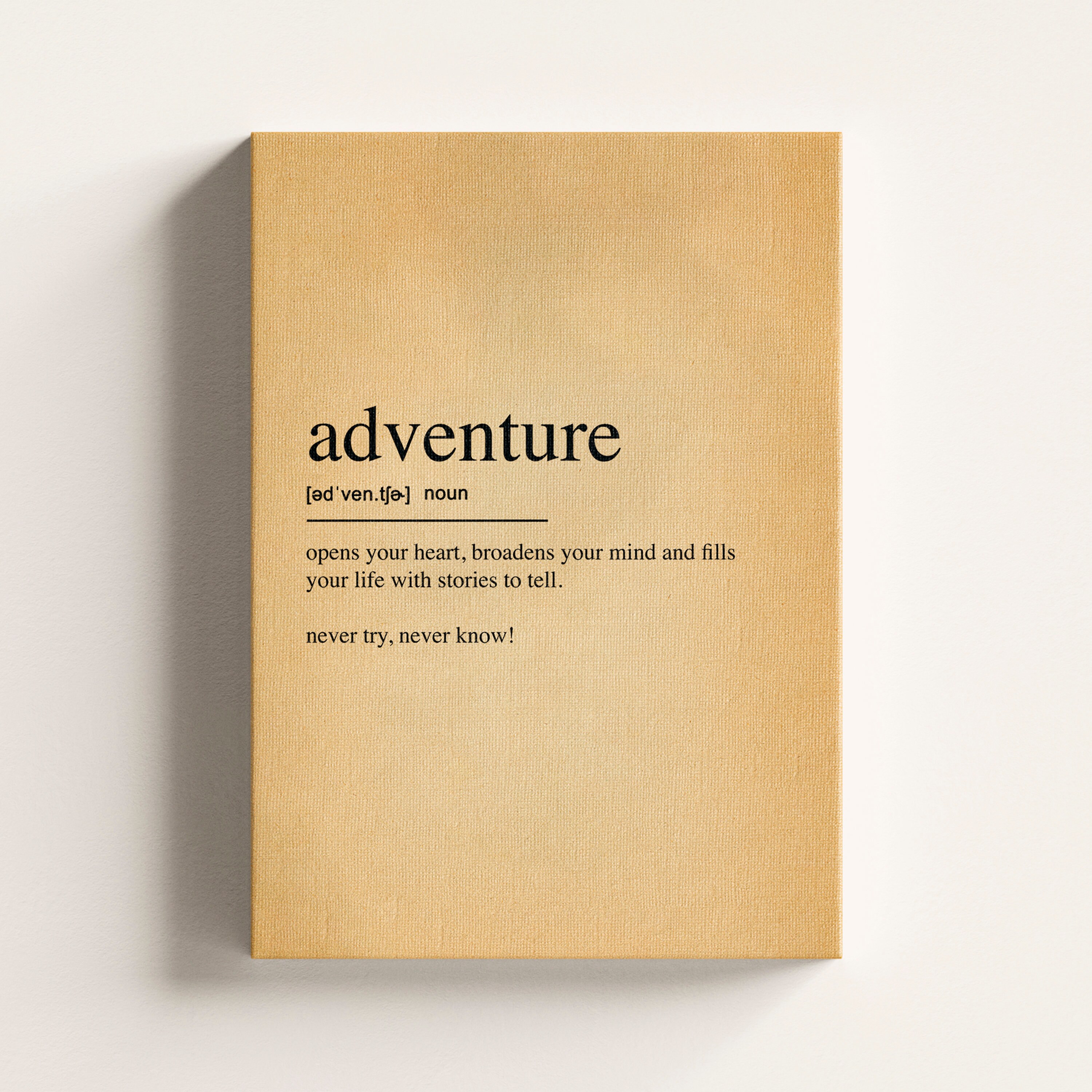 Adventure Definition Poster. Quotes Wall Art Minimalist - Etsy