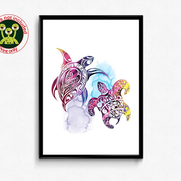 Sea Turtle Poster - Etsy