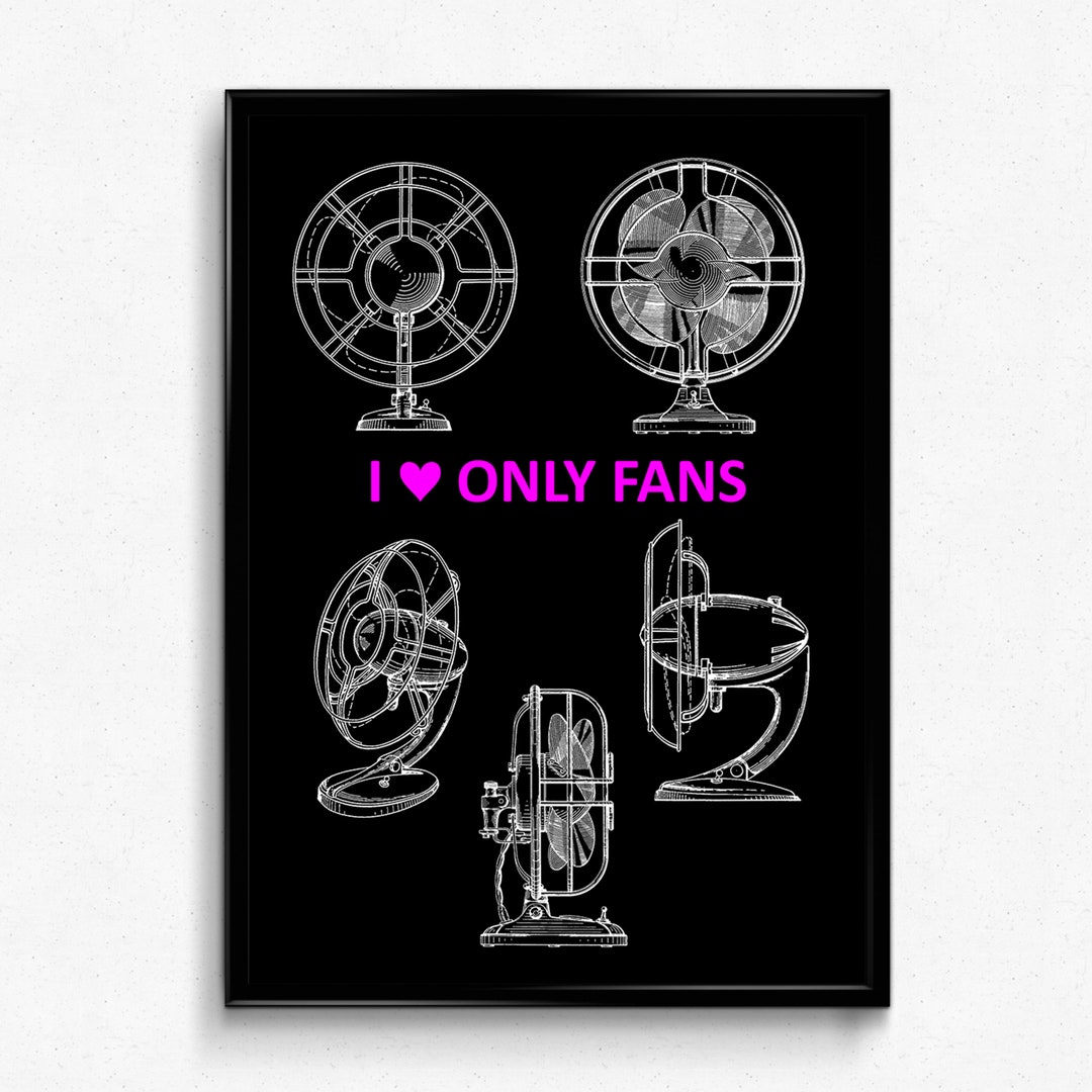 I Love Only Fans Poster: Adult Humor Meme Print, Ready to Hang Canvas ...