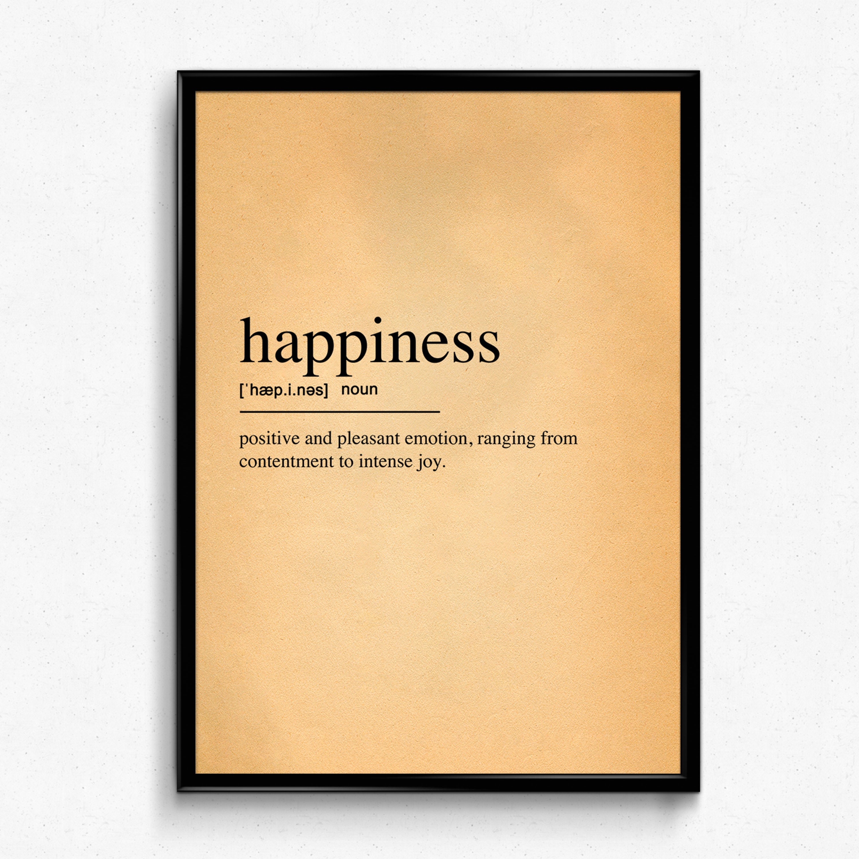 Happiness Definition Poster. Modern Wall Art Minimalist - Etsy