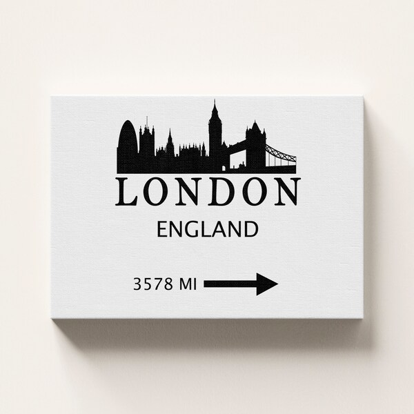 Distance Sign - Etsy