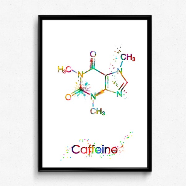 Caffeine Molecule - Etsy