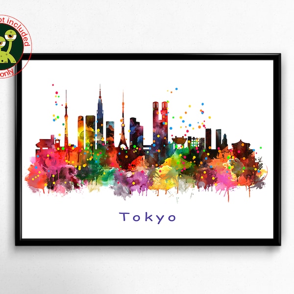Tokyo Skyline Poster - Etsy