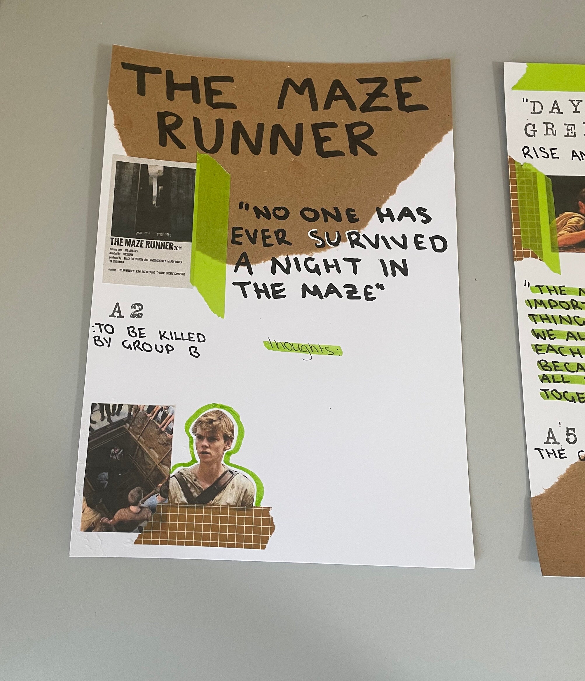 The Maze Runner Film Journal Page - 2x A5 Pages - Etsy