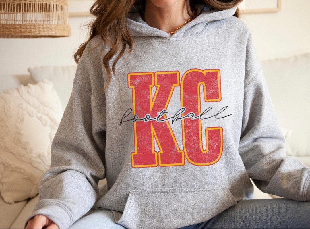 Kansas City Football Hoodie KC Sweatshirt Game Day Sweatshirt Vintage ...