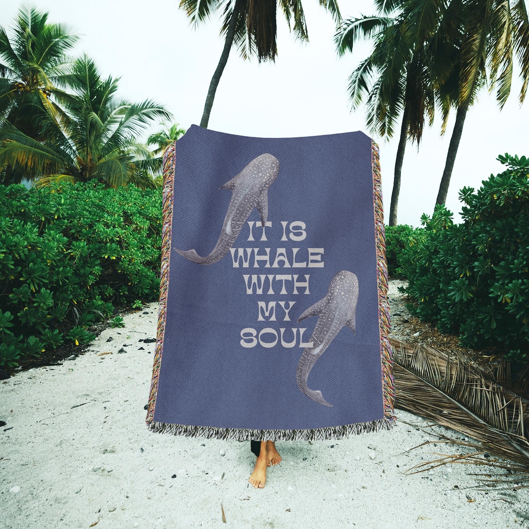 Whale Shark Blanket All is Whale Ocean Animal Throw Blanket Protect ...