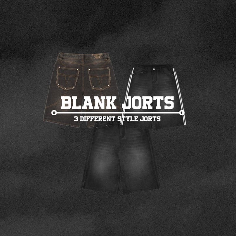 Jorts With Print - Etsy