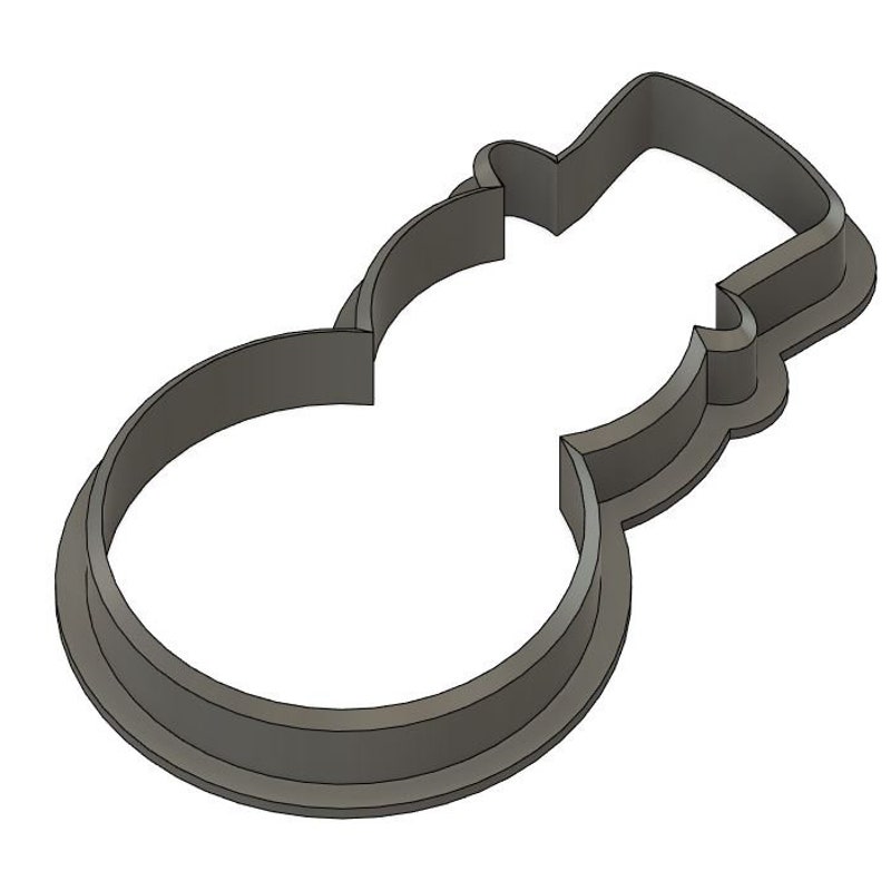 Snowman Cookie Cutter File - Etsy