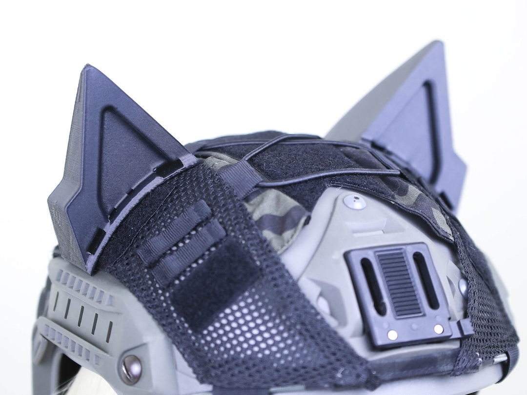 Tactical Ears Helmet Mecha Kawaii Tech Cat for Military Airsoft 3D for ...