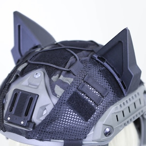 Tactical Ears Helmet Mecha Kawaii Tech Cat for Military Airsoft 3D for ...
