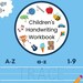 Printable Handwriting Workbook (alphabet & Numbers) - Etsy
