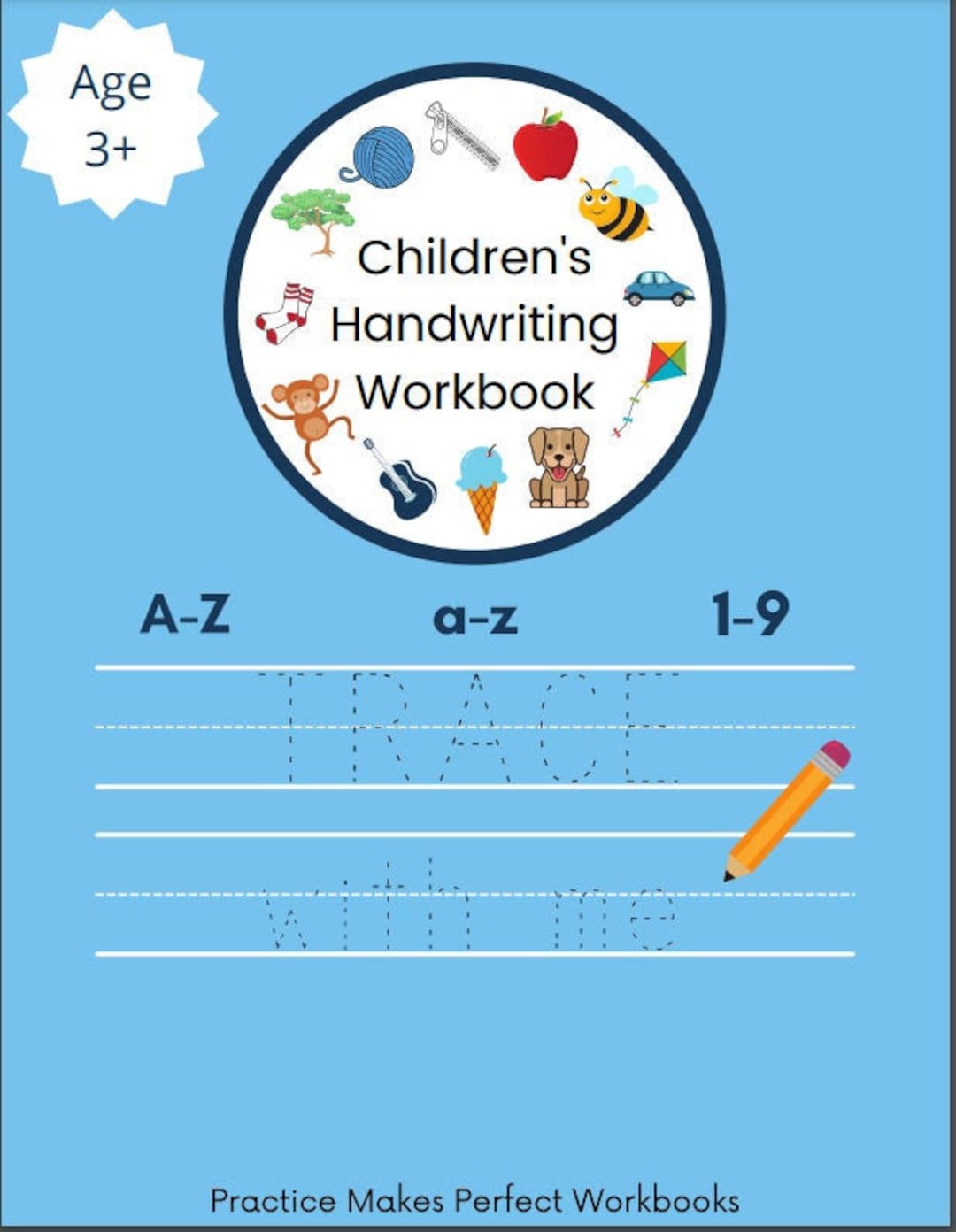 Printable Handwriting Workbook (alphabet & Numbers) - Etsy