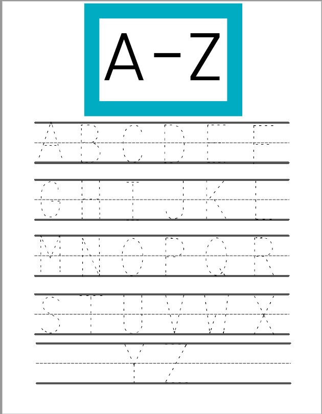 Printable Handwriting Workbook alphabet & Numbers - Etsy