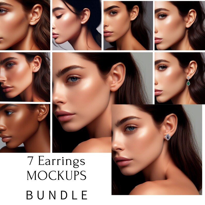 Earring Mockup, Earring Mockups, Earring Mock Up, Jewelery Mockups ...