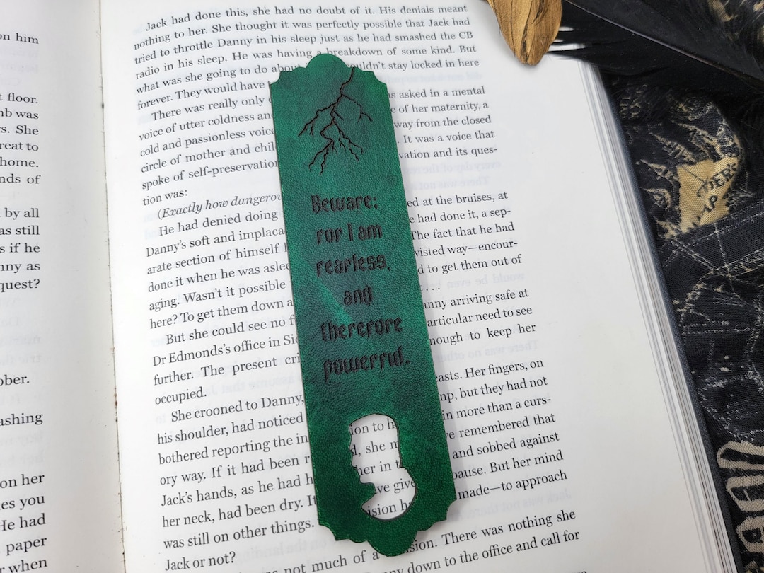 Leather Frankenstein Bookmark | Mary Shelley Bookmark | Gift for Horror ...