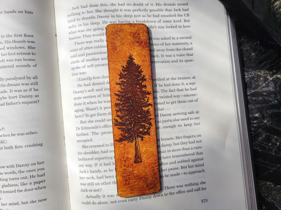 Tree Bookmark | Forest Nature Bookmark | Woodland Leather Bookmark ...