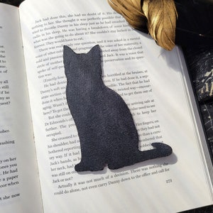 Cat Bookmark | Witchy Gothic Bookmark | Unique Gift for Book Lovers ...