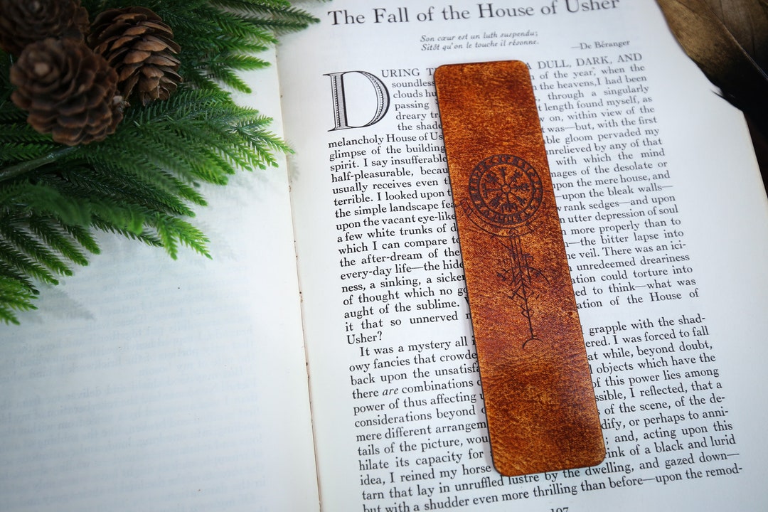 Viking Bookmark | Vegvisir Compass Bookmark | Viking Gifts | Custom ...