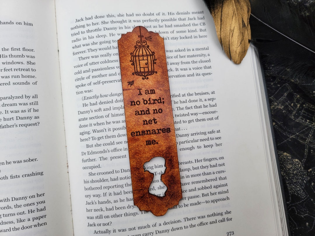 Jane Eyre Bookmark | Charlotte Brontë Bookmark | Leather Bookmark for ...