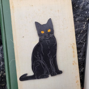 Cat Bookmark | Witchy Gothic Bookmark | Unique Gift for Book Lovers ...